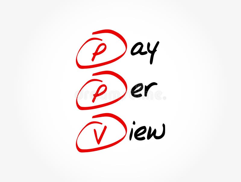 Ppv Pay Stock Illustrations – 90 Ppv Pay Stock Illustrations, Vectors ...