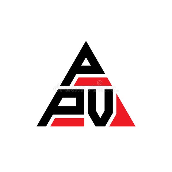 PPV Triangle Letter Logo Design with Triangle Shape. PPV Triangle Logo ...