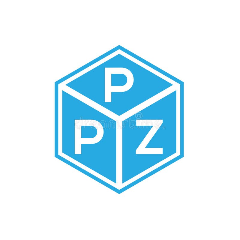 PPZ Letter Logo Design on Black Background. PPZ Creative Initials ...