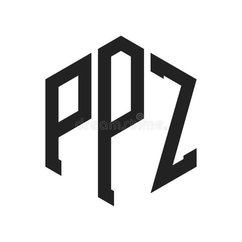 PPZ Logo Design. Initial Letter PPZ Monogram Logo Using Hexagon Shape ...
