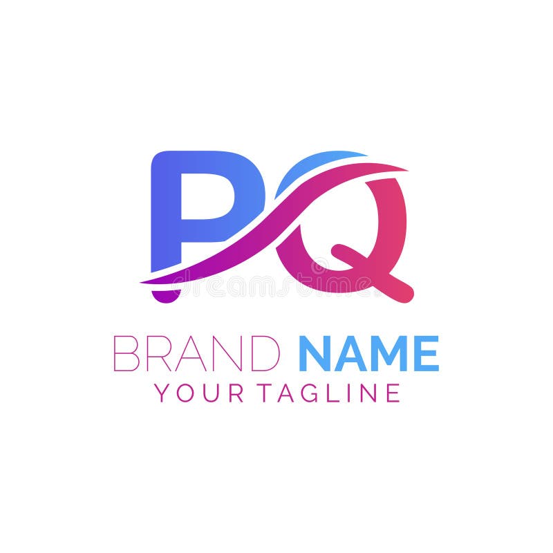 Trendy Awesome Artistic Pq Initial Based Alphabet Icon Logo Stock ...