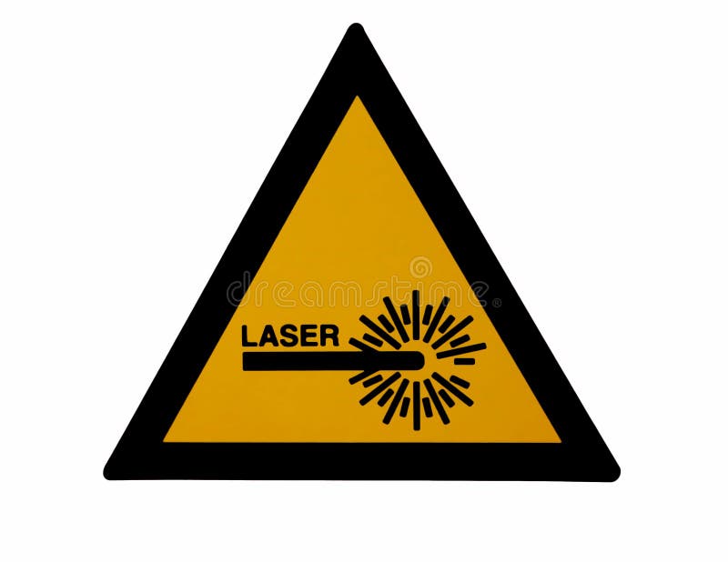 Signe De Rayonnement De Laser Illustration Stock - Illustration du ...