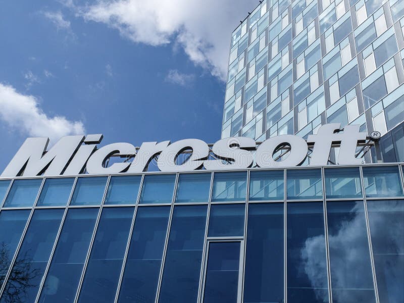 Logotipo De Microsoft Corporation Foto Editorial - Imagem de marco ...