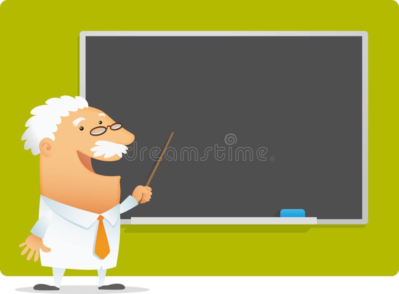 Présentation De Professeur Sur Le Tableau Blanc Illustration Stock ...