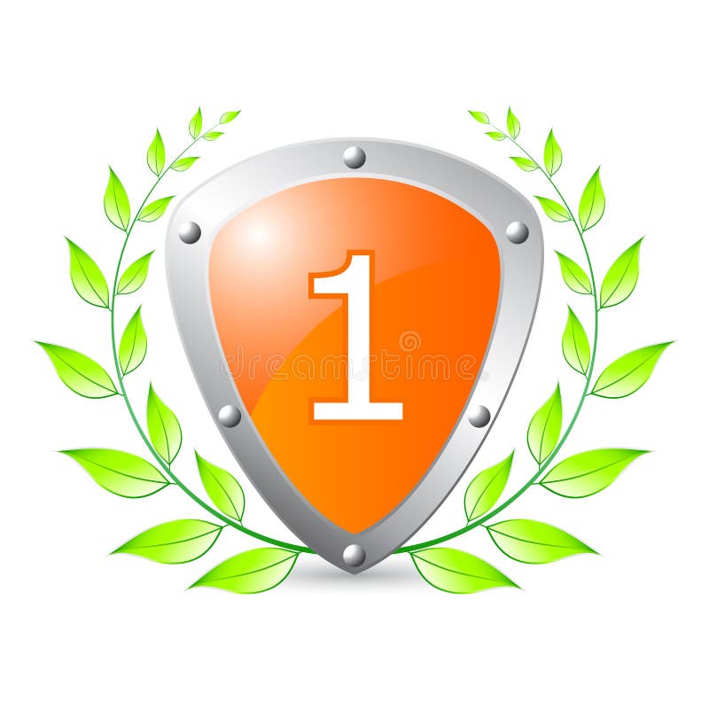 Prêmio Para O Primeiro Lugar Ilustração do Vetor - Ilustração de ...