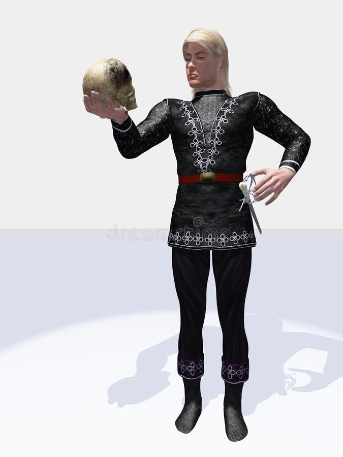 Príncipe De Hamlet De Dinamarca Stock de ilustración - Ilustración de ...