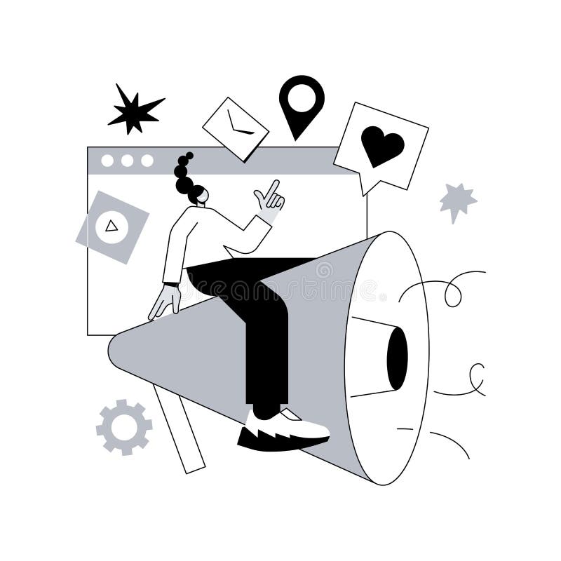 PR Abstract Concept Vector Illustration Stock Vector - Illustration of ...