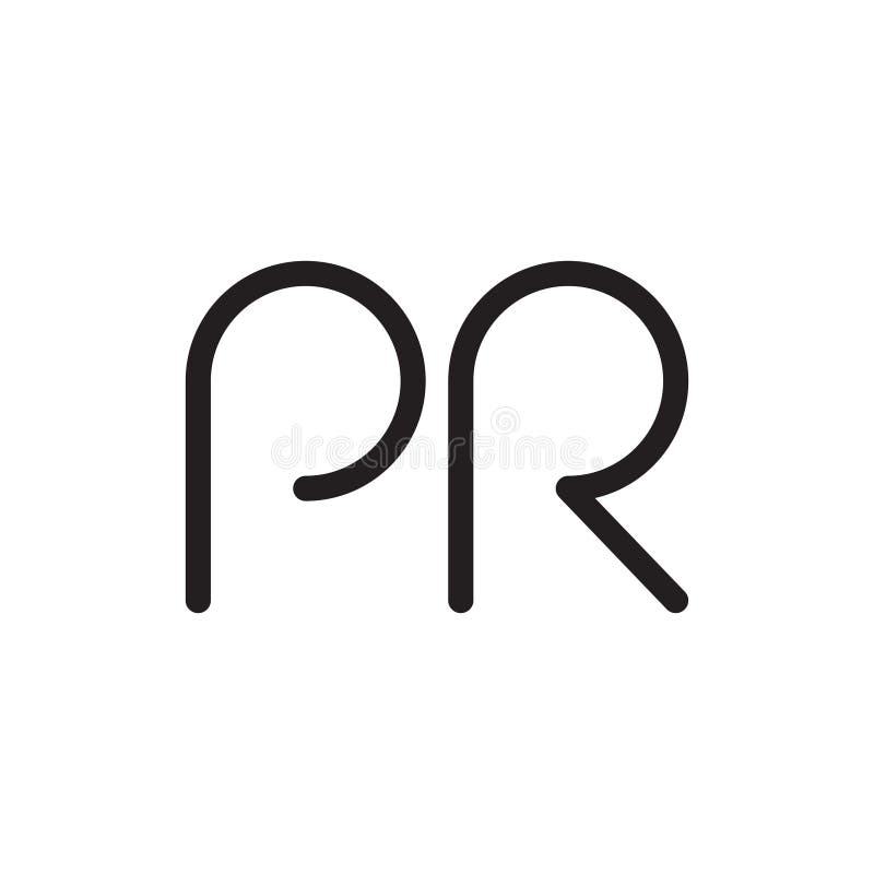 Pr Initial Letter Vector Logo Icon Stock Vector - Illustration of ...