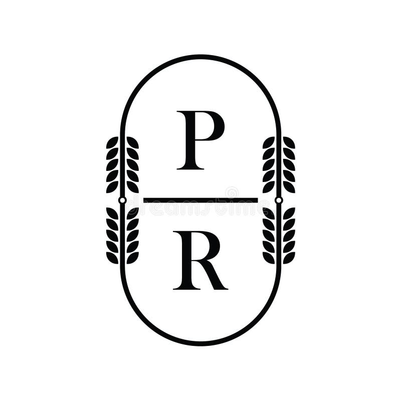 PR Logo Ornament Vector Images Design Template Stock Vector ...
