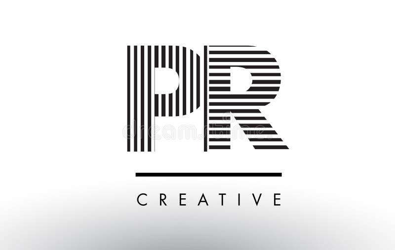 Initial Letter PR Logo Template Design Stock Vector - Illustration of ...