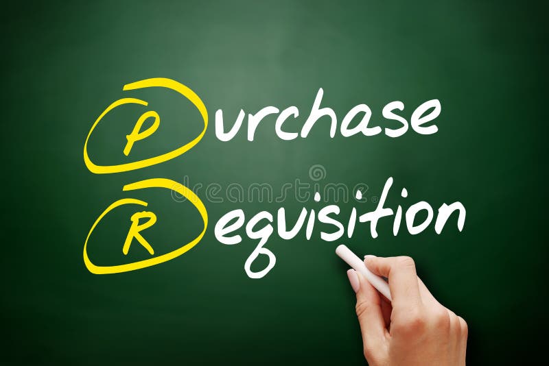 PR - Purchase Requisition Acronym, Business Concept Background Stock ...