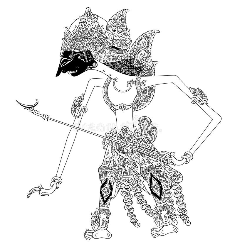 Batari Tara stock vector. Illustration of puppet, traditional - 192934495