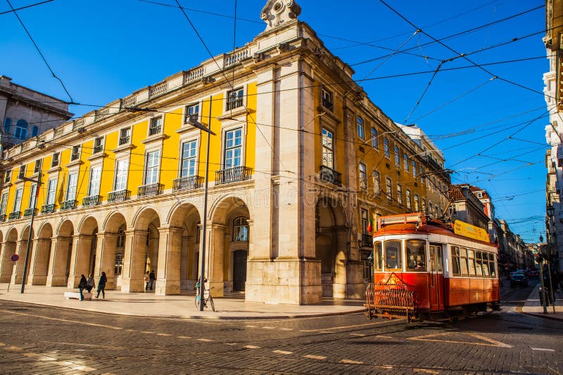 Praca do Comercio editorial image. Image of touristic - 31843455