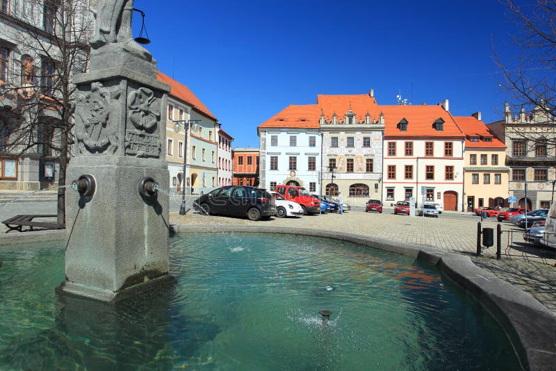 Prachatice redactionele afbeelding. Image of gebouw, historisch - 91485565