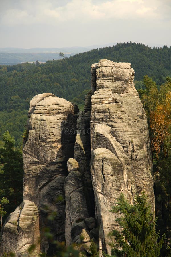 Prachovske Skaly stock photo. Image of tourism, skaly - 34298488