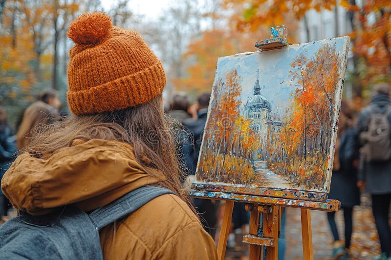 Practical Class. Positive Nice Children Drawing Pictures while ...