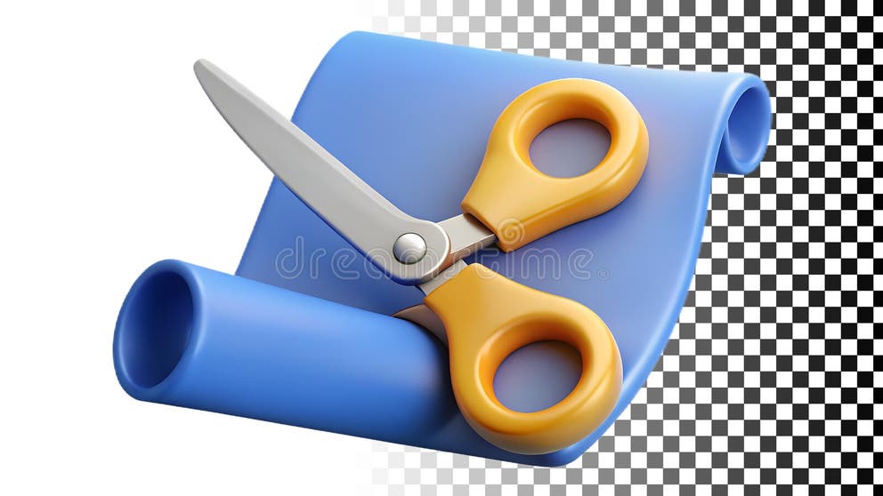 Scissors and Paper Craft Tool for Cutting and DIY Projects Png ...