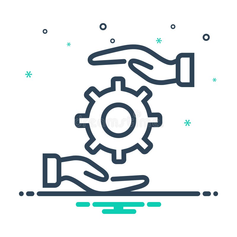 Black Mix Icon for Practical, Experience and Role Stock Vector ...