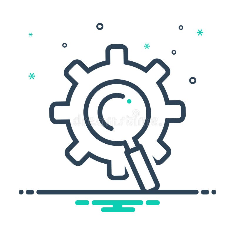 Black Mix Icon for Practical, Virtual and Real Stock Vector ...