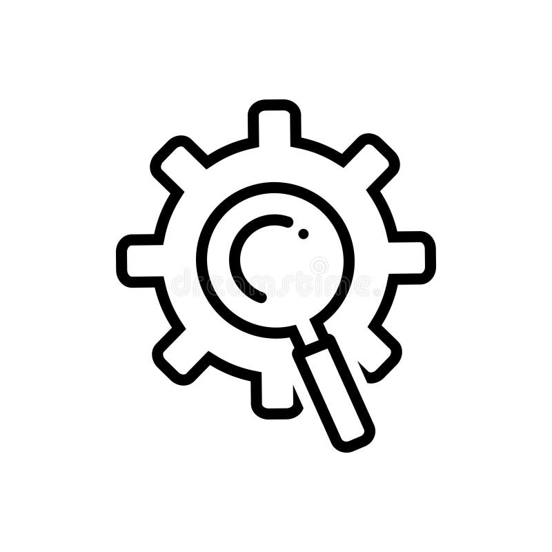 Black Line Icon for Practical, Virtual and Real Stock Vector ...