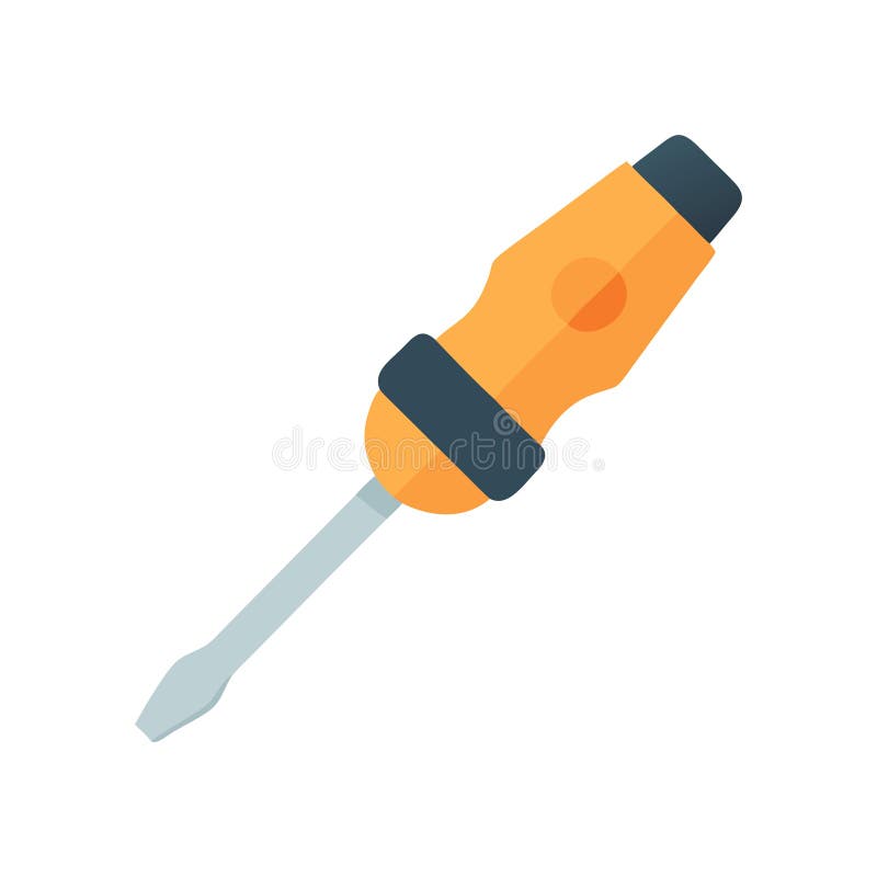 Screwdriver Icon for Turning Screws Stock Vector - Illustration of ...
