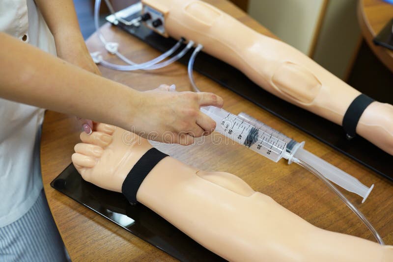 Practical Lesson in Medicine. Workshop Medical Lessons. Intramuscular ...