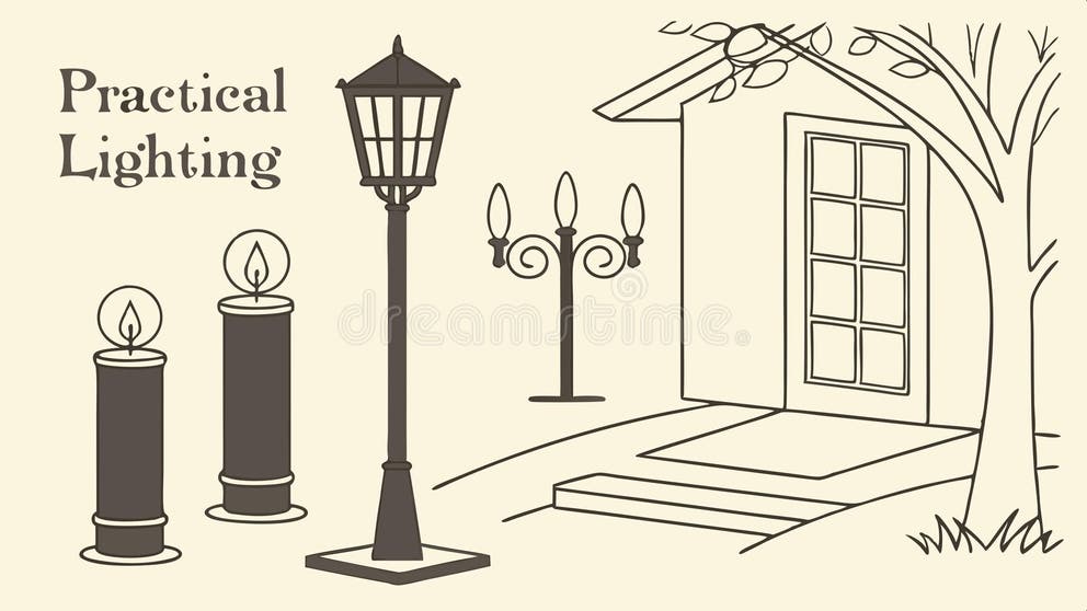 Practical Lighting Vector, Home Illumination and Interior Design ...