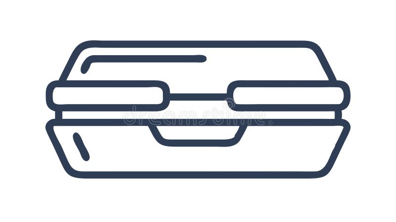 Practical Lunchbox or Food Container for Meals on the Go , Vector ...