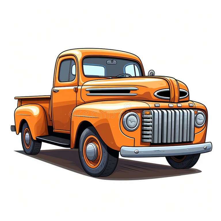 Practical Pickup Truck Illustration Stock Illustration - Illustration of travel, economic: 295498782