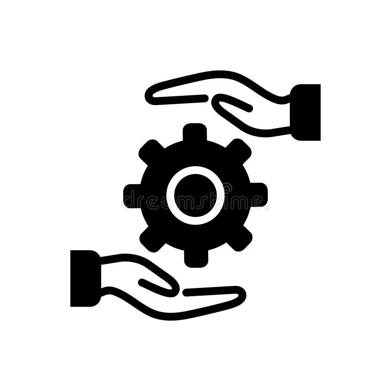 Black Solid Icon for Practical, Role and Play Stock Vector ...