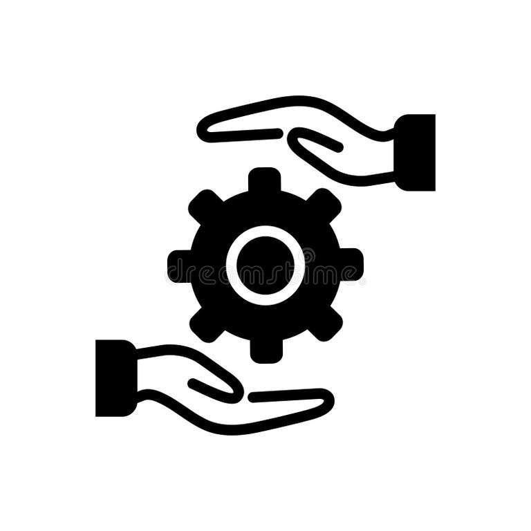 Black Solid Icon for Practical, Role and Play Stock Vector ...