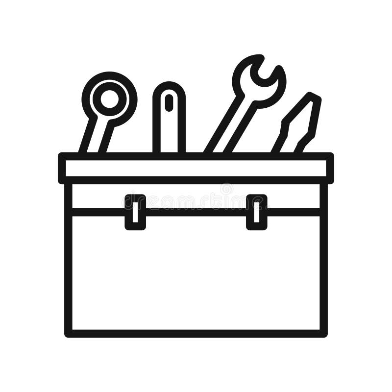 Practical Toolbox Icon for Repair Services and Handy Tools Collection ...