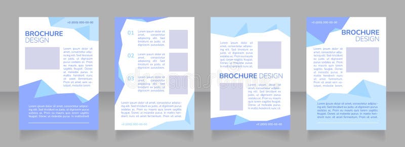 Practical Training Offering Blank Brochure Layout Design Stock Vector ...