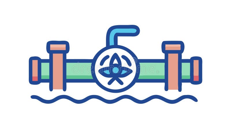 Water Flow Regulation Plumbing System Valve Icon, Vector Design ...