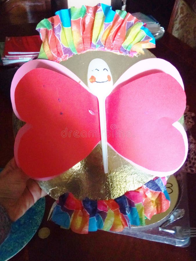 A paper butterfly stock image. Image of practical, colors - 174124769