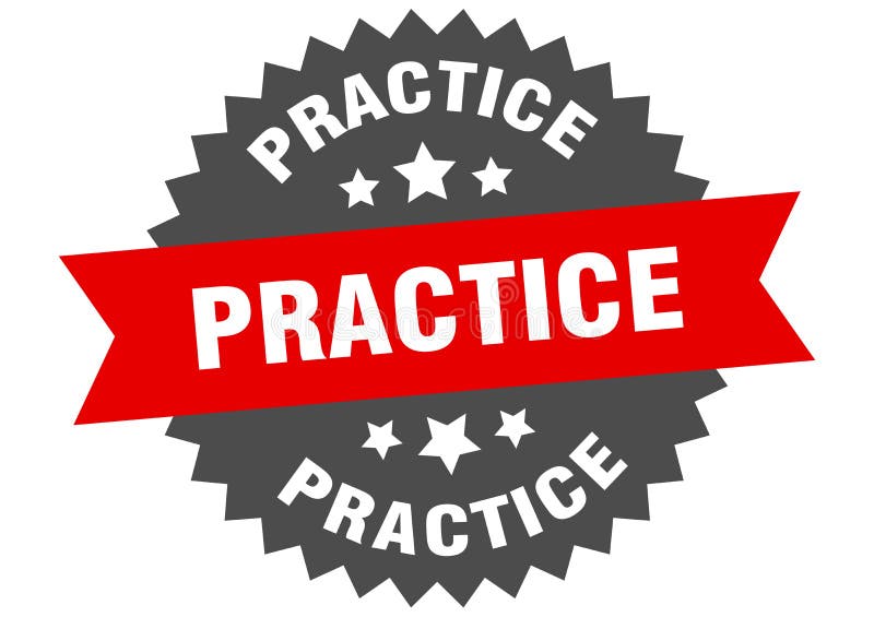 Practicar ilustración del vector. Ilustración de etiqueta - 160547788