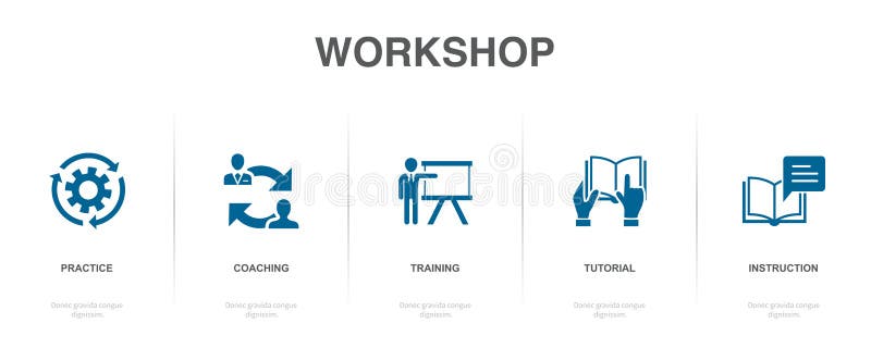 Practice, Coaching, Training, Tutorial Stock Vector - Illustration of ...