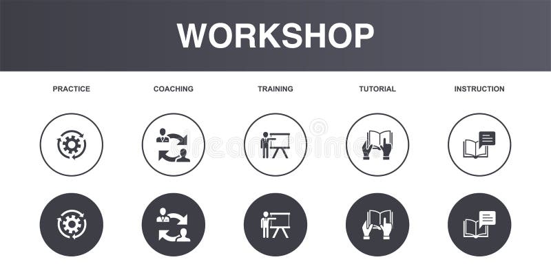 Practice, Coaching, Training, Tutorial Stock Vector - Illustration of ...