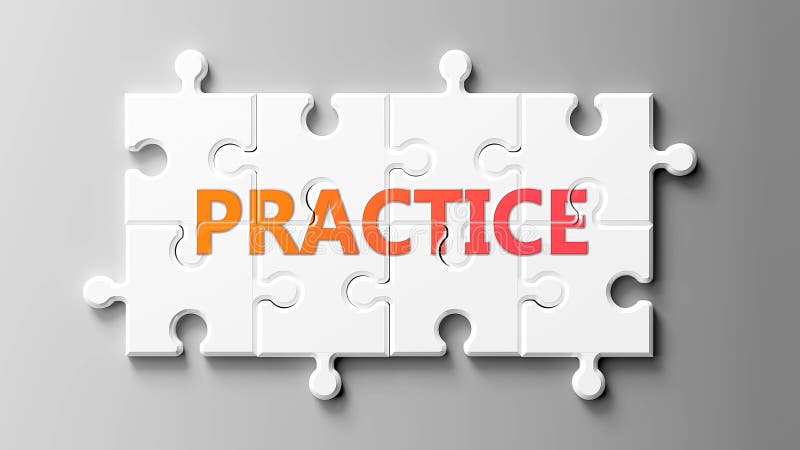 Practice Complex Like a Puzzle - Pictured As Word Practice on a Puzzle ...