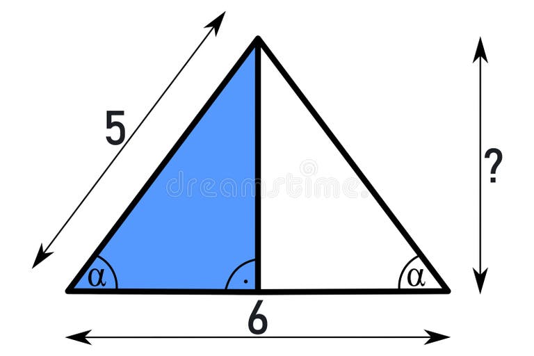 Isosceles Triangle Formula Stock Illustrations – 34 Isosceles Triangle ...