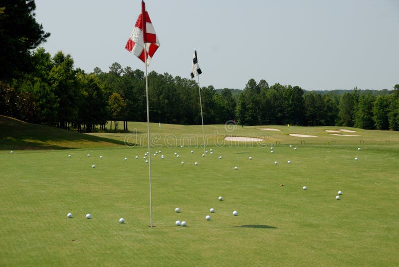 Practice Green on Golf Course Stock Image - Image of recreational ...
