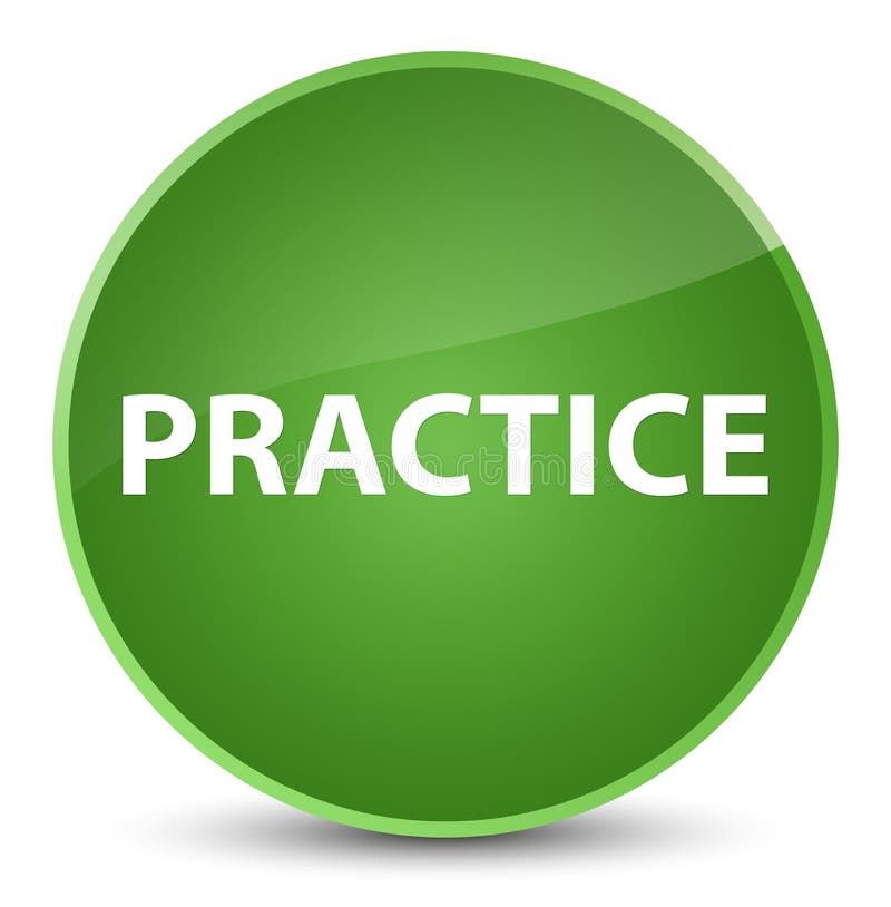 Practice Elegant Soft Green Round Button Stock Illustration ...