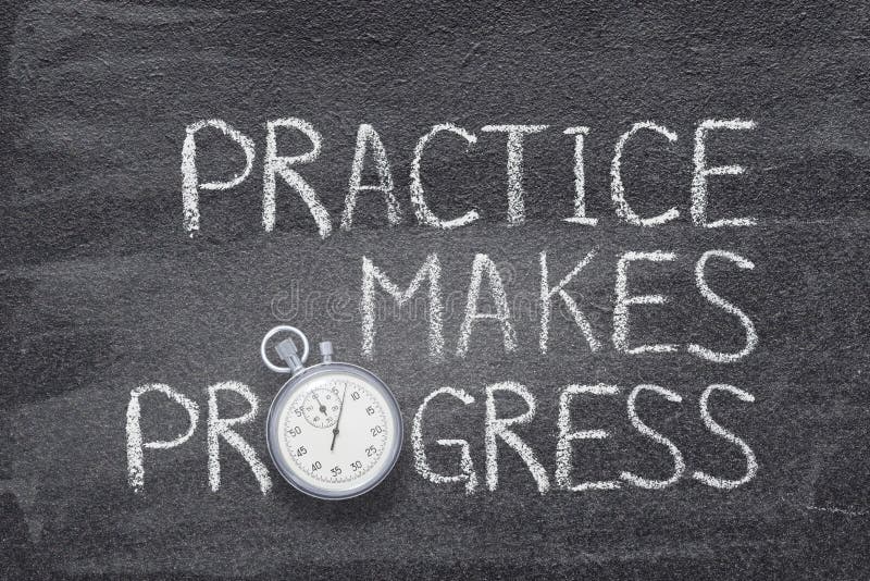 Practice Makes Progress Watch Stock Image - Image of precise, symbol ...