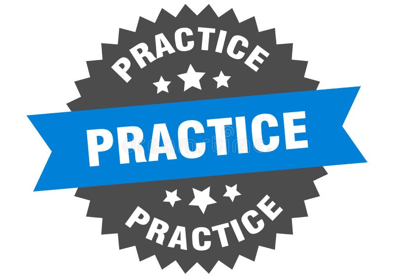 Practice stock vector. Illustration of isolated, insignia - 160544928