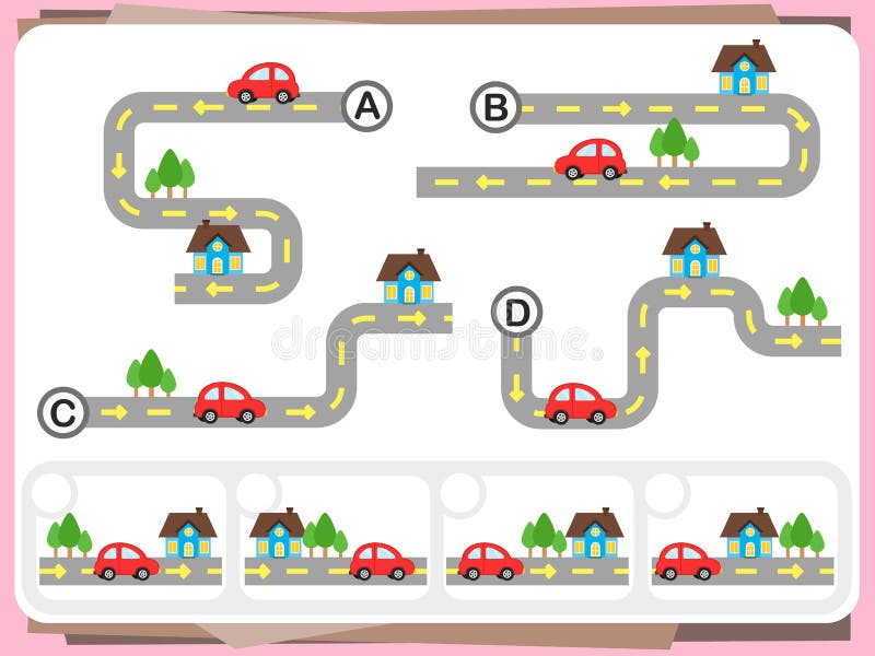 Practice Questions Worksheet for Education and IQ Test Stock Vector ...