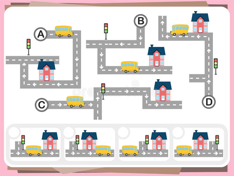 Practice Questions Worksheet for Education and IQ Test Stock Vector ...