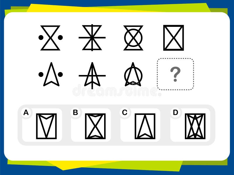 Practice Questions Worksheet for Education and IQ Test Stock Vector ...