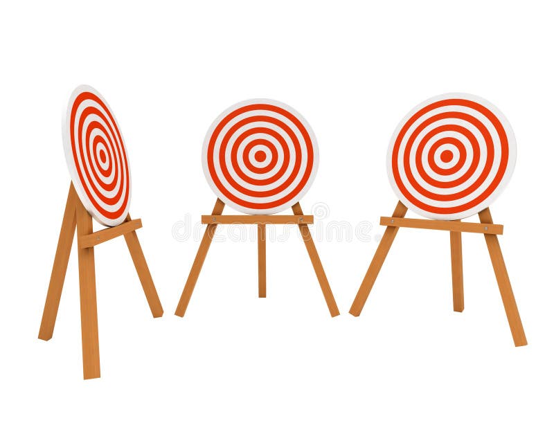 Practice range targets stock illustration. Illustration of wooden ...
