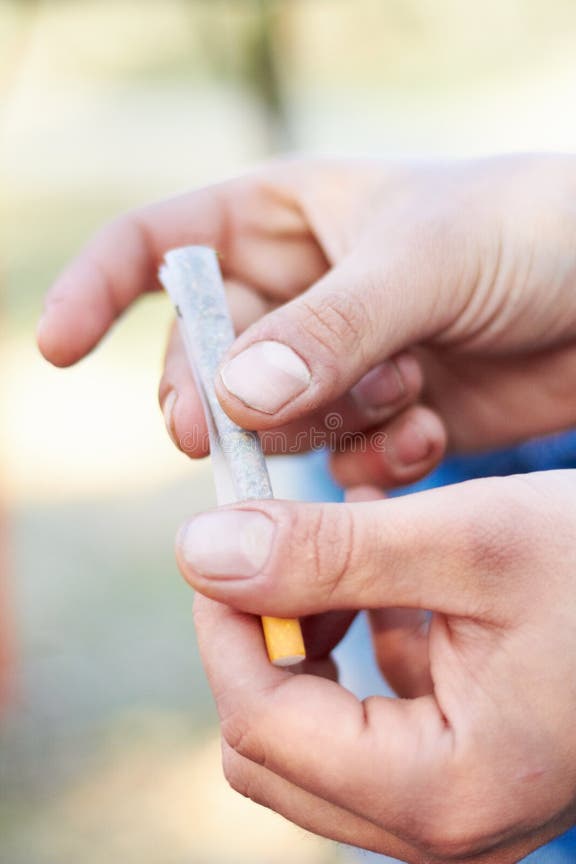 Practice Rolling Makes Makes Perfect Joints. a Unrecognizable Person ...