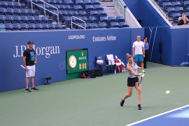 Simona Halep editorial photo. Image of open, practice - 157508141